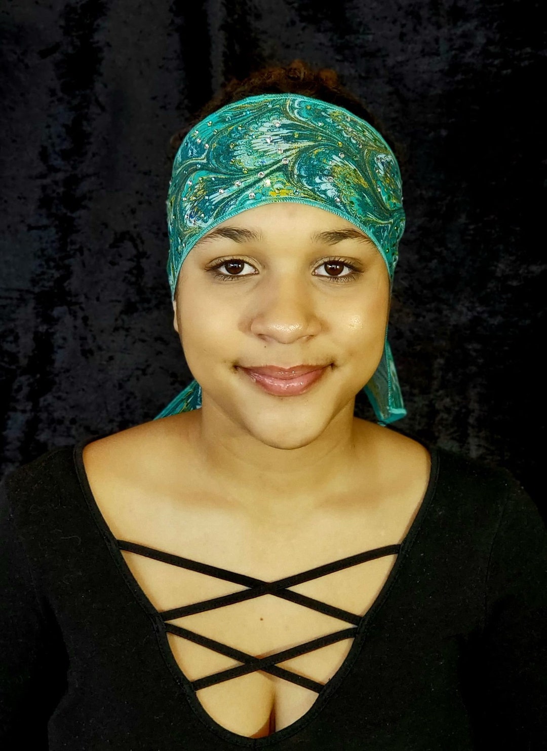 Turquoise Oil Slick With Light Blue, Diamond Clear and Light Green ...