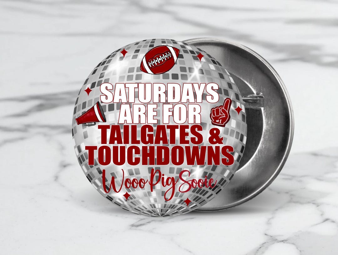 Game Day Buttons: Tailgates & Touchdowns, College Football Accessories ...