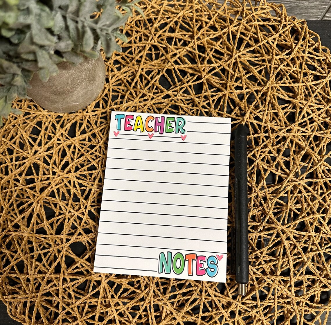 Teacher Notepad, Custom Teacher Notepad, Teacher Appreciation, End of ...