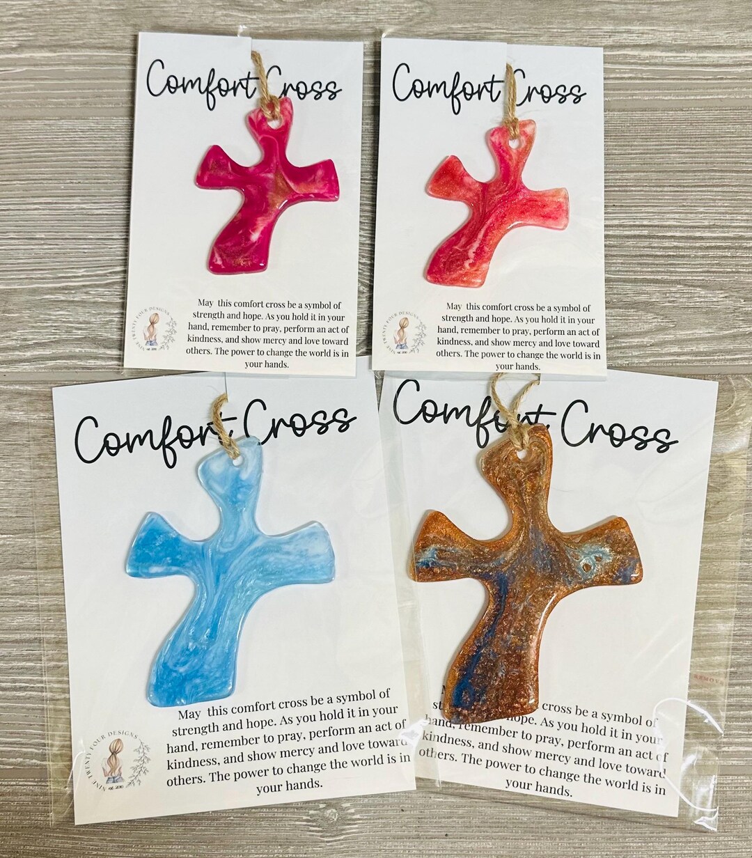 Comfort Cross, Resin Acrylic Cross, Handheld Cross, Prayer Cross - Etsy