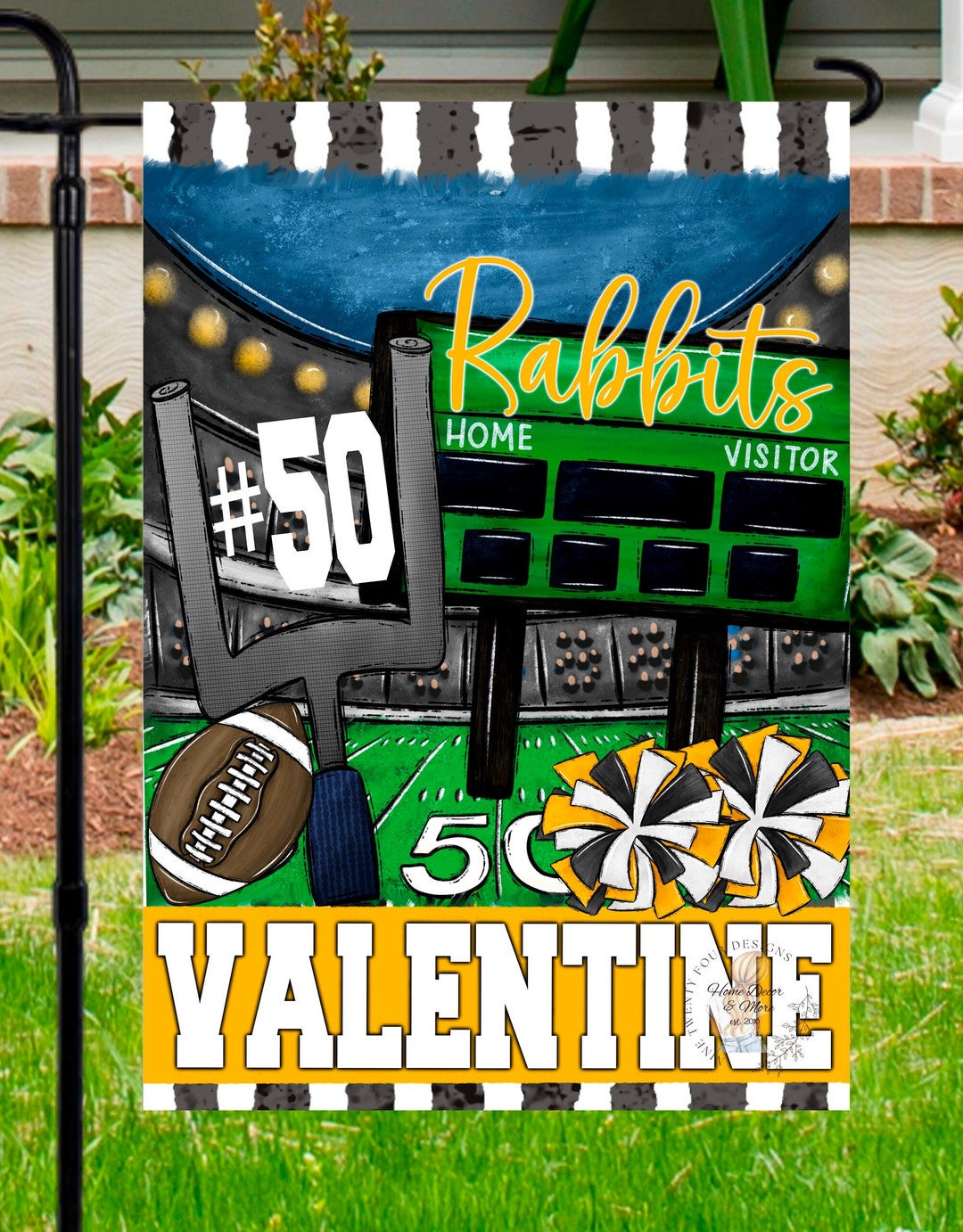 Football Garden Flag, Football Flag, Custom Garden Flag - Etsy