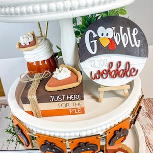 Thanksgiving Tiered Tray Decor: Farmhouse Pumpkin Signs - Etsy