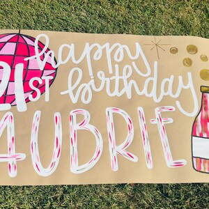 Hand-painted Banner, Custom Event Decor, Personalized Party Banner ...
