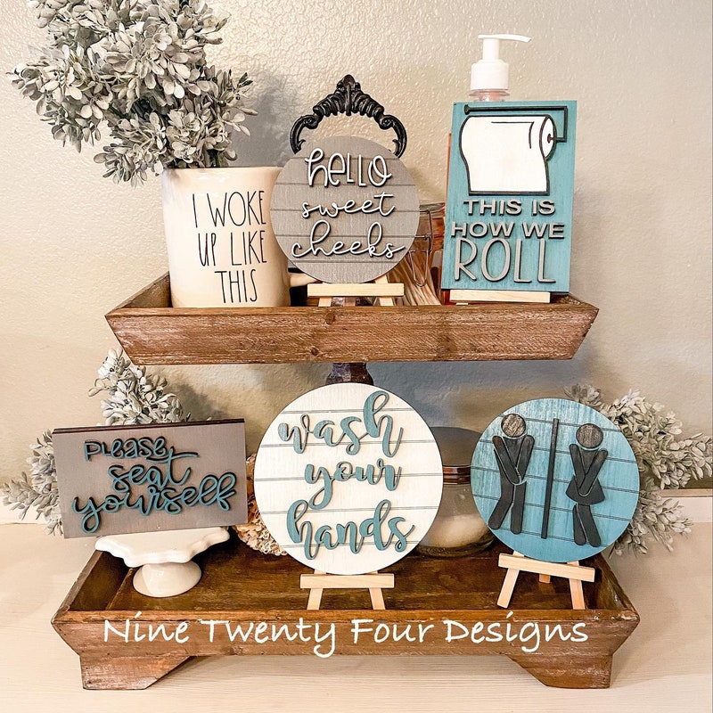 Decorative Bathroom Signs - Etsy