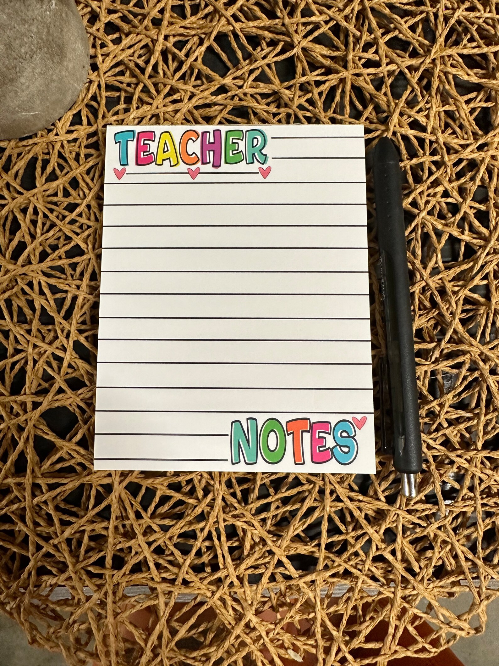 Teacher Notepad, Custom Teacher Notepad, Teacher Appreciation, End of ...
