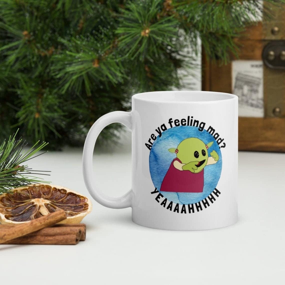 Are You Feeling Mad Nanalan Mug, Popular Nanalan Coffee Cup, Mona Mug ...