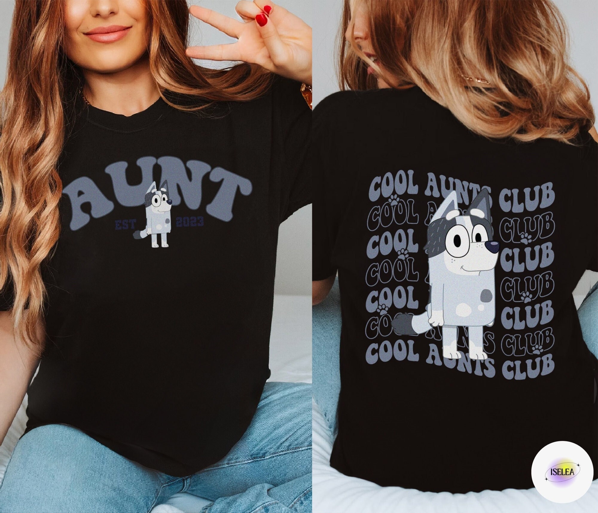 Aunt Trixie Cool Club Shirt , Bluey Cool Aunt Shirt ,bluey Auntie Shirt ...