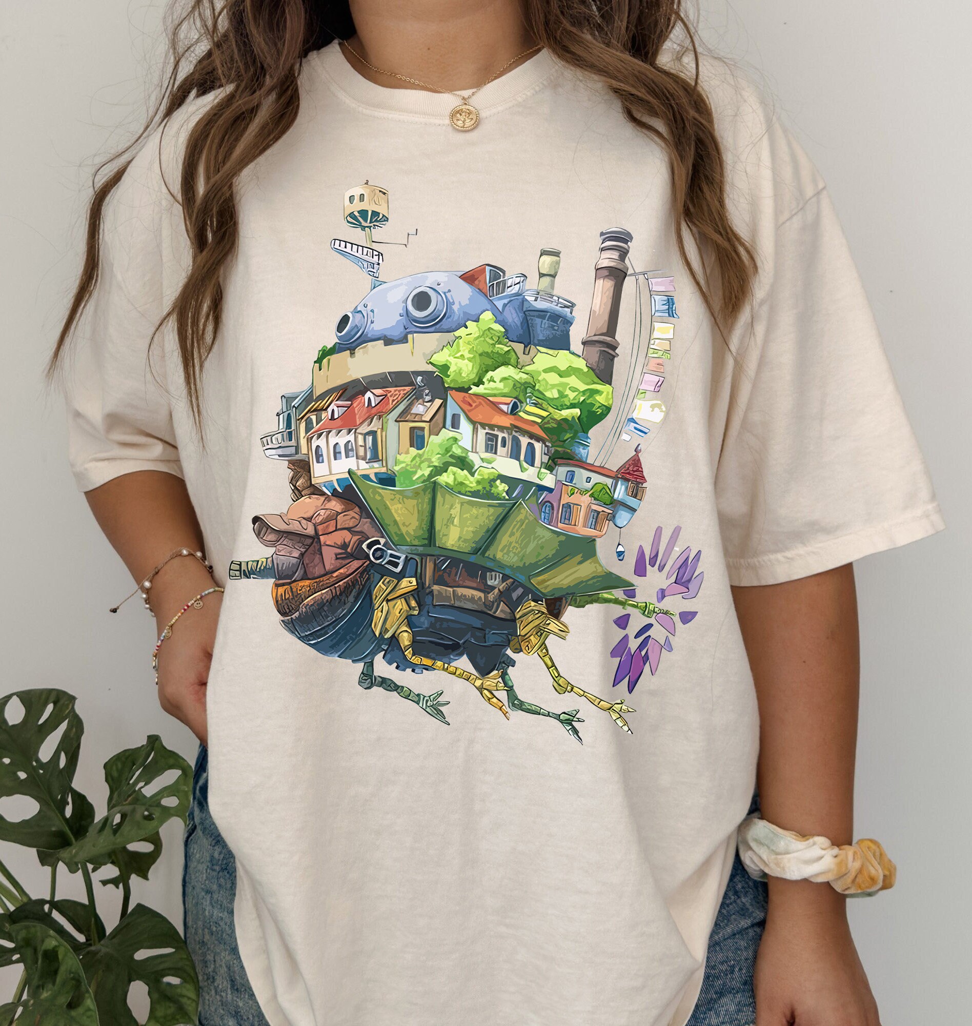 Howl's Moving Castle Shirt, Howl and Sophie Shirt, Howl Shirt, Calcifer ...
