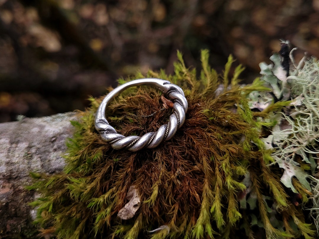 Sterling Silver and 18K Gold Viking Ring - Stor Bornholm - Etsy