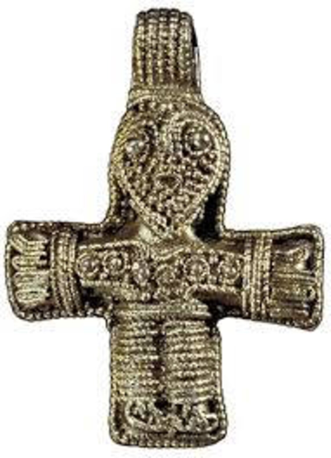 Sterling Silver Birka Cross Pendant - Etsy