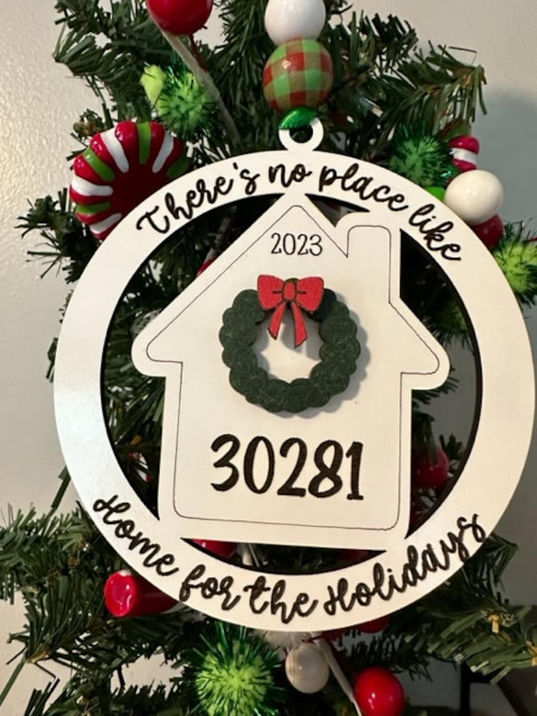 Zip Code Home for the Holidays Christmas Ornament - Perfect for a New ...