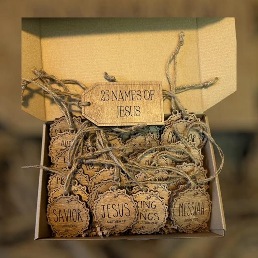 25 Names of Jesus Advent Set Ornament Set - Etsy