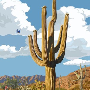 Saguaro Cactus Art Frame Saguaro National Park Poster - Etsy