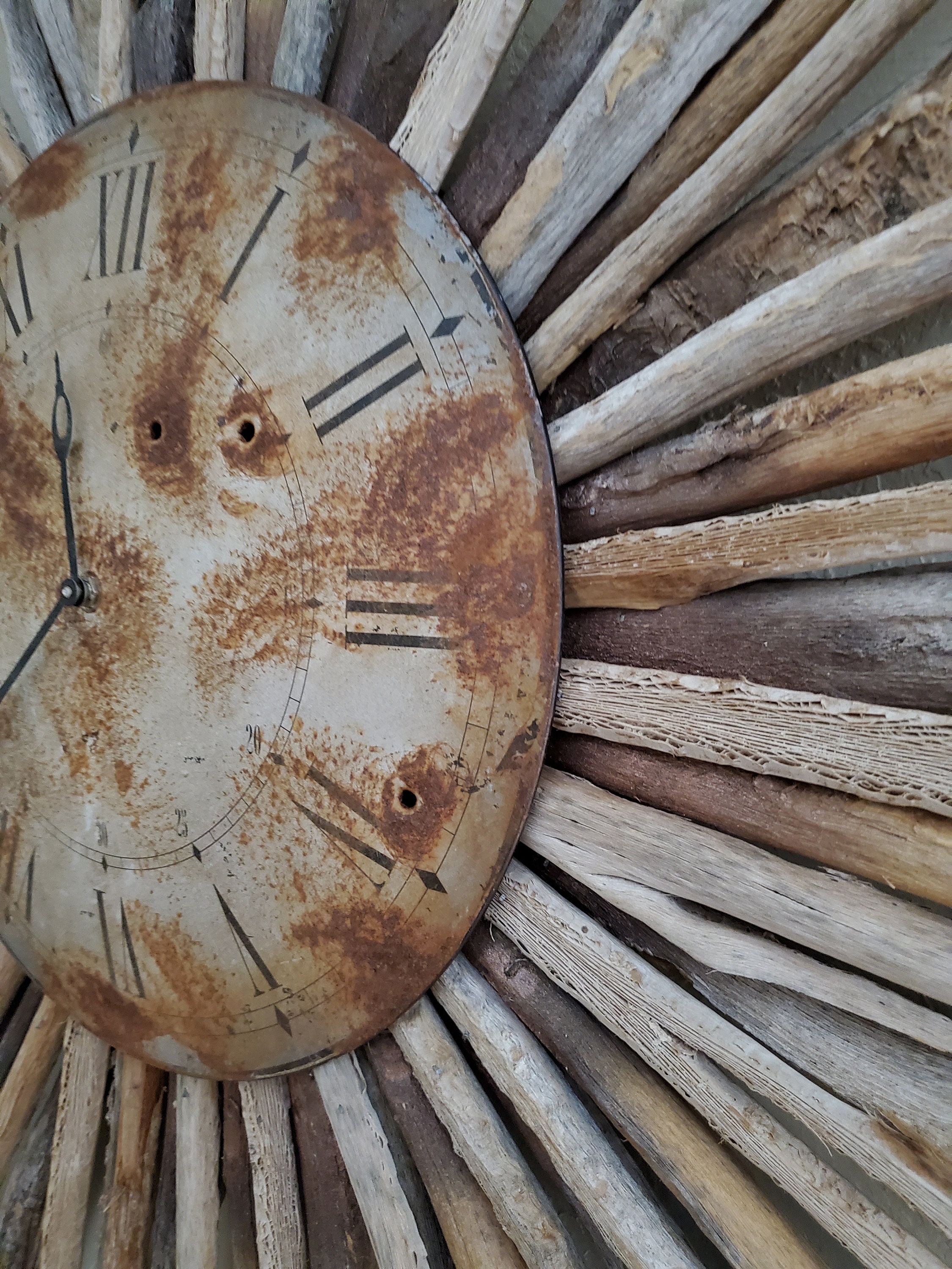 Rustic-rusted Wall Clock Saguaro Cactus Rib Wall Clock - Etsy