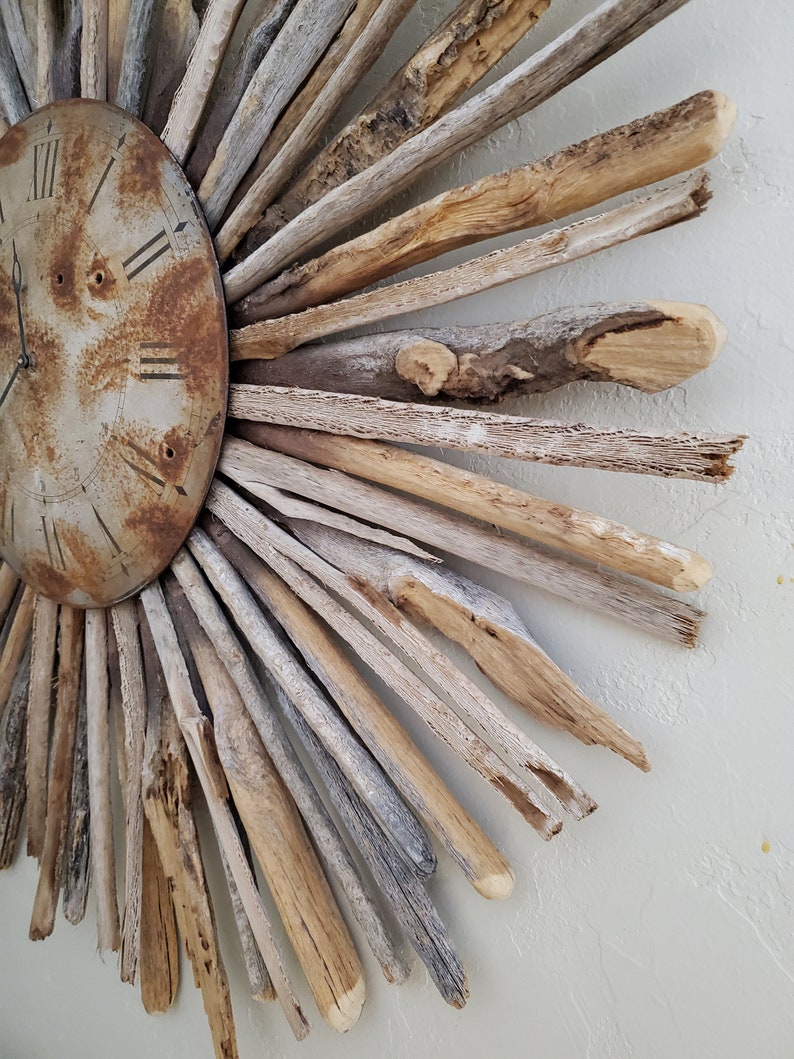 Rustic-rusted Wall Clock Saguaro Cactus Rib Wall Clock - Etsy