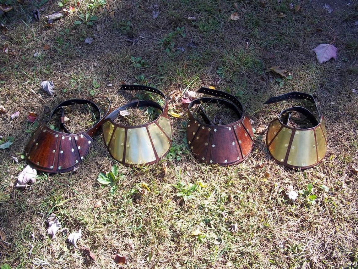 Leather Splint Pauldron Leather Armor - Etsy
