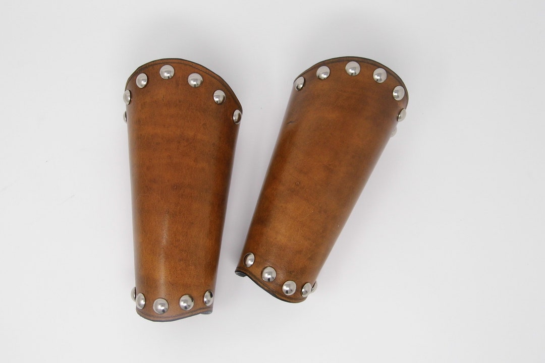Studded Leather Bracers Leather Armor - Etsy
