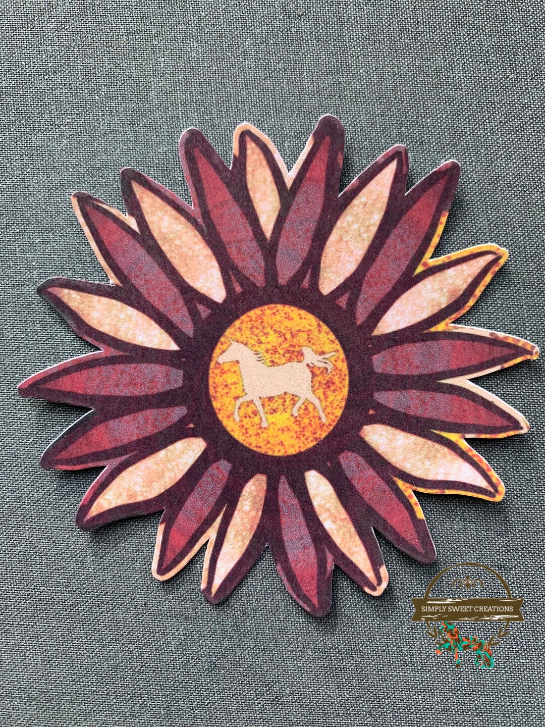 Sunflower Sticker, Beautiful Horse, Horse Sticker, Sunflower Horse ...