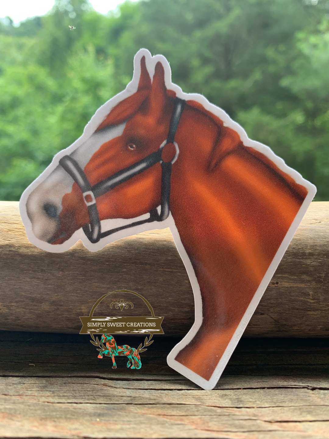 Beautiful Horse Horse Sticker Chestnut Horse Laptop - Etsy