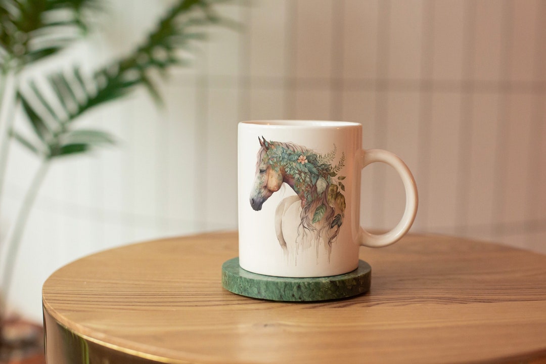 Boho Horse, Horse, Coffee Cup, Custom Cup, Mug, Coffee Mug ...