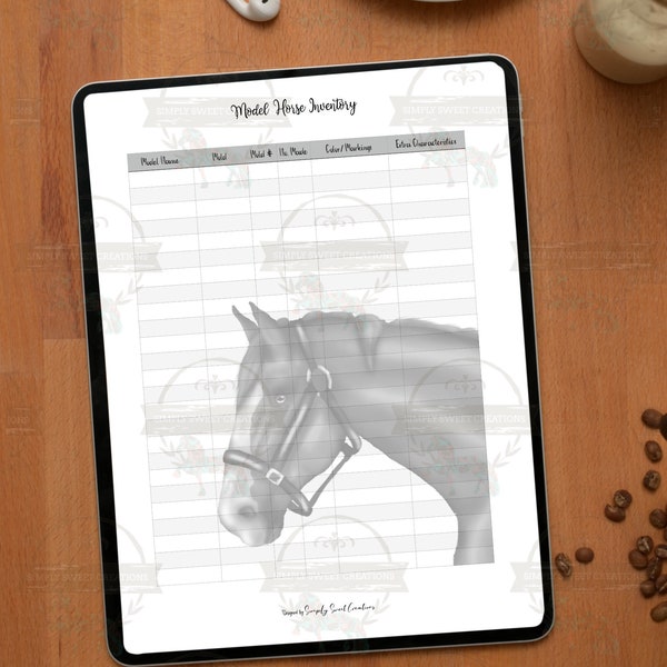 Horse Record Template - Etsy