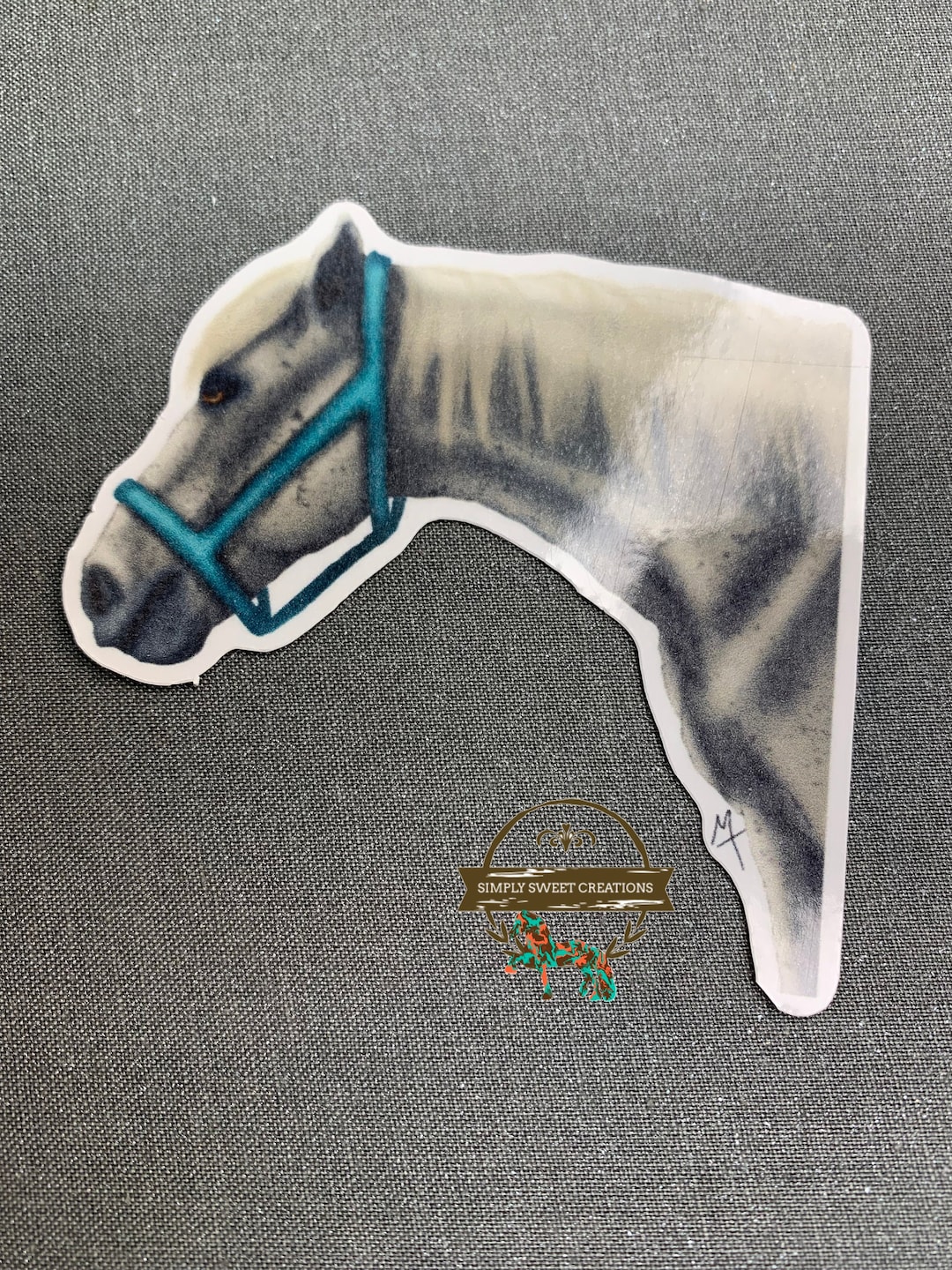 Beautiful Horse, Horse Sticker, Grey Horse, Laptop Sticker, Pony ...