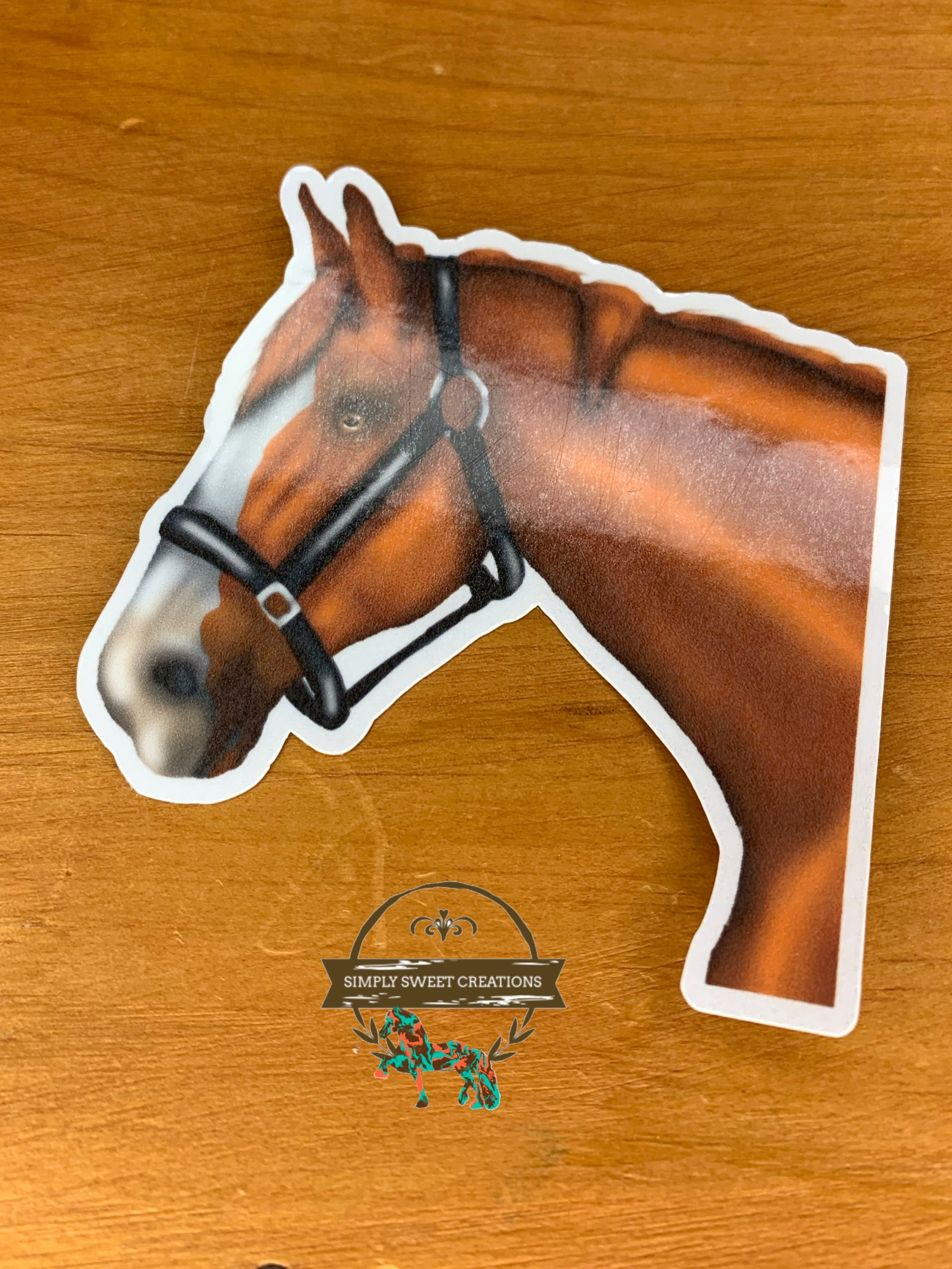 Beautiful Horse Horse Sticker Chestnut Horse Laptop - Etsy