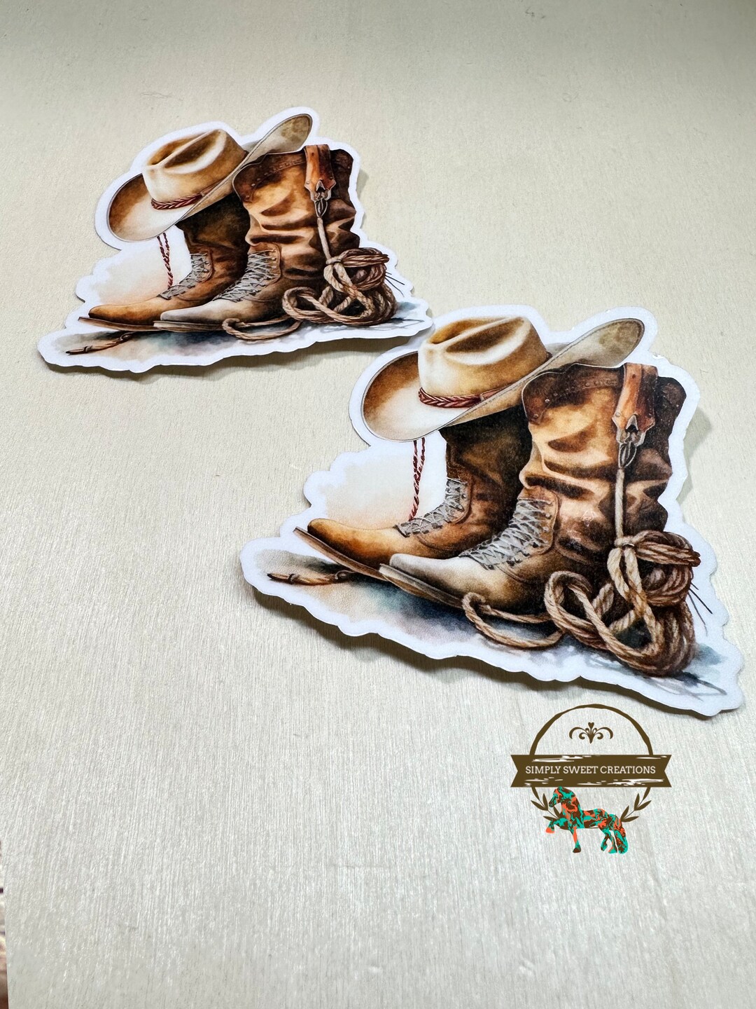 Cowboy Boot Sticker, Cowgirl Decal, Laptop Sticker, Horse Stickers ...