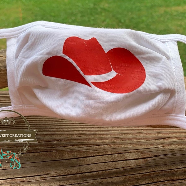 Cowboy Western Face Mask - Etsy