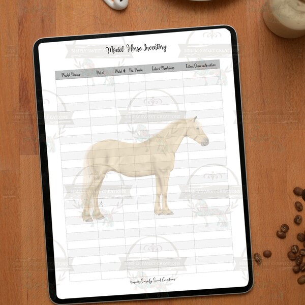 Horse Record Template - Etsy