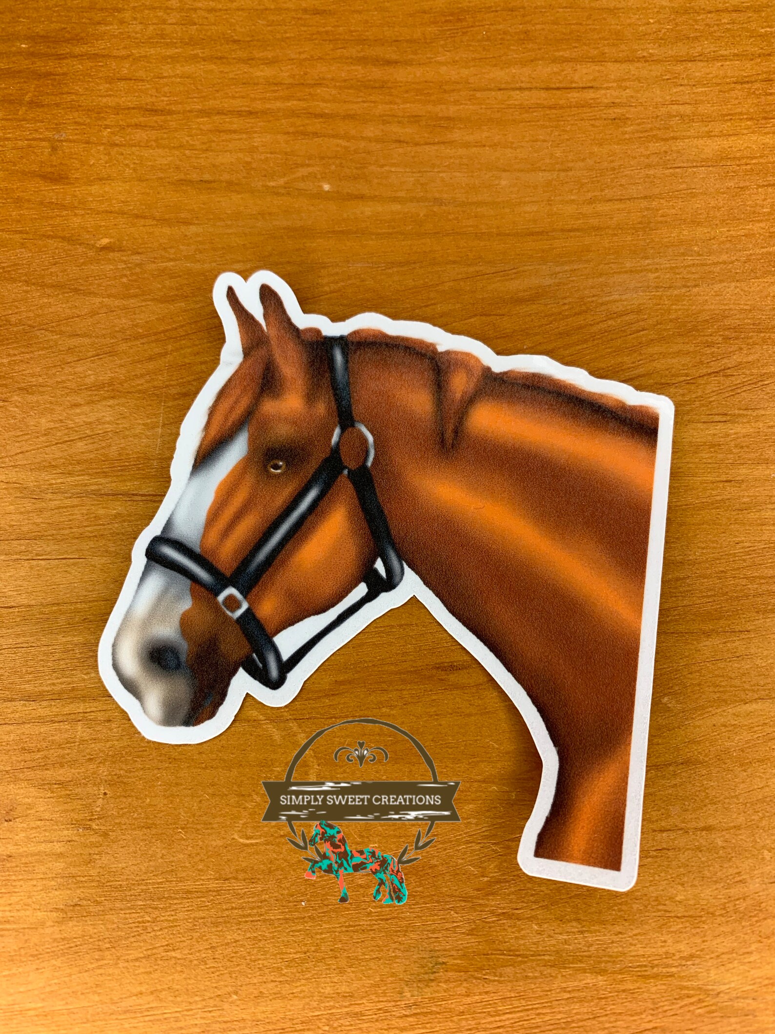 Beautiful Horse Horse Sticker Chestnut Horse Laptop - Etsy