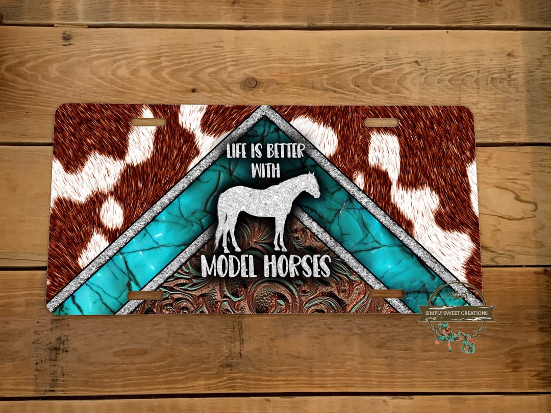 Model Horse License Plate, Horse License Plate, Car Accessaries, Car ...