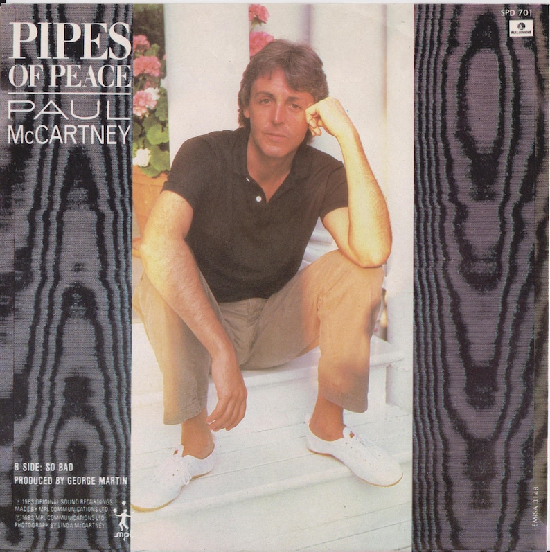 PAUL Mccartney Pipes of Peace 1983 South Africa Issue Rare Original 7 ...
