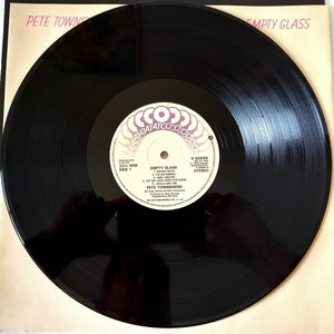 PETE TOWNSHEND Empty Glass 1980 Uk Issue Original Lp 33 Rpm Vinyl Album ...