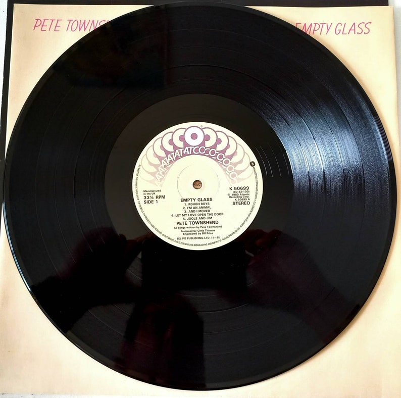 PETE TOWNSHEND Empty Glass 1980 Uk Issue Original Lp 33rpm Vinyl Album ...