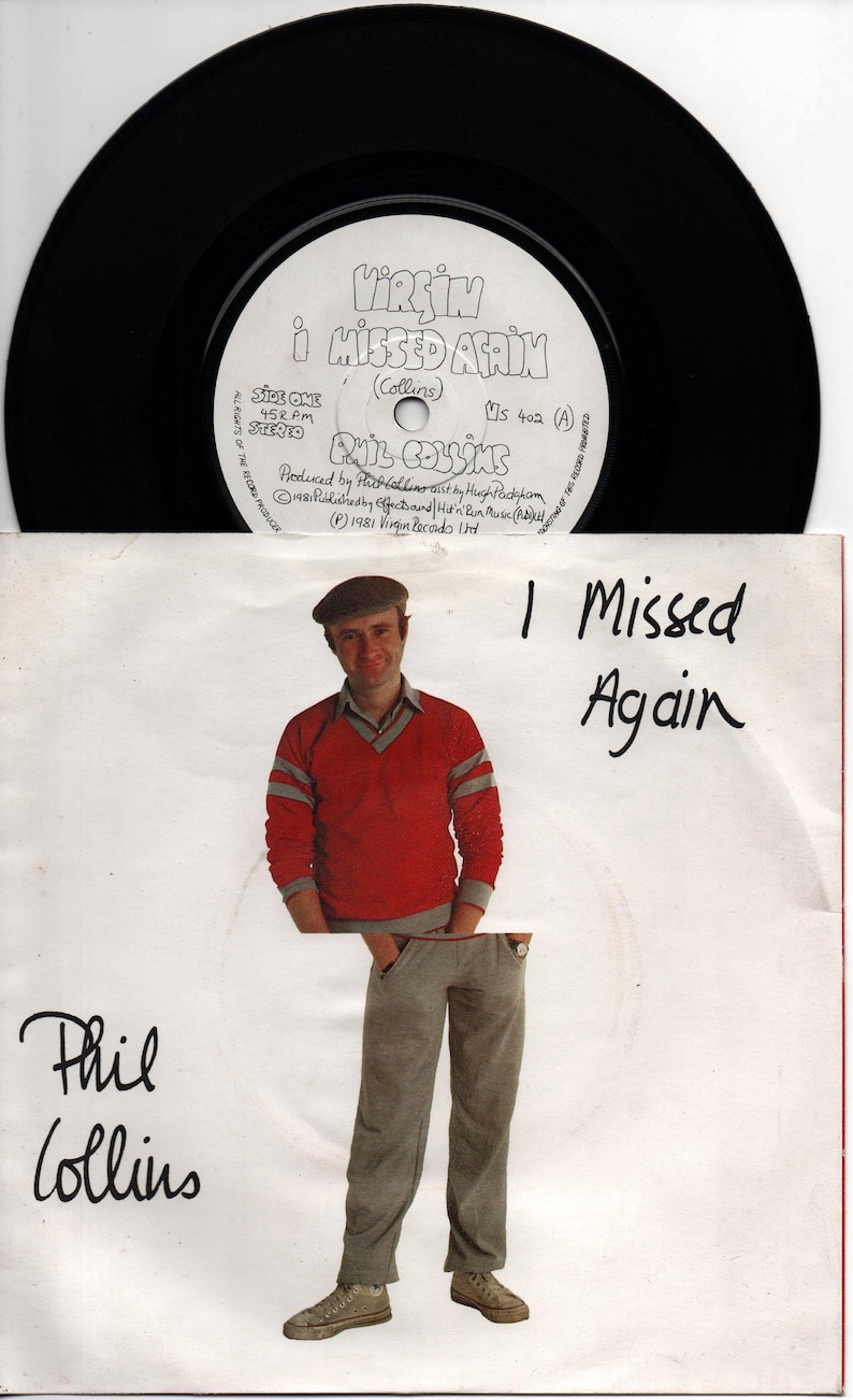 PHIL COLLINS I Missed Again 1981 Uk Issue Original 7" 45 Rpm Vinyl ...
