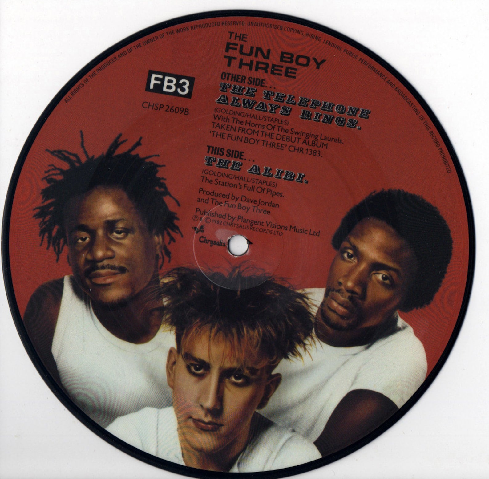 Fun Boy Three "telephone Always Rings" 1982 UK 7" Picture Disc - Etsy