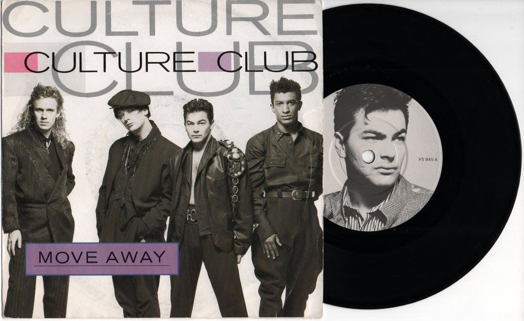 CULTURE CLUB Move Away 1986 UK Issue Original 7" 45 Rpm Vinyl Single ...