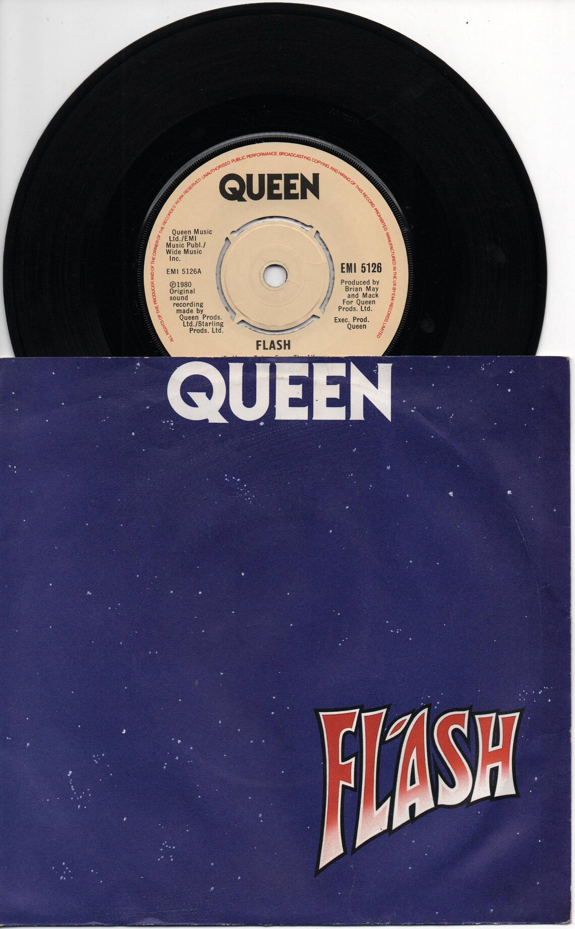 QUEEN Flash 1980 UK Issue Original 7 45 Vinyl Record | Etsy