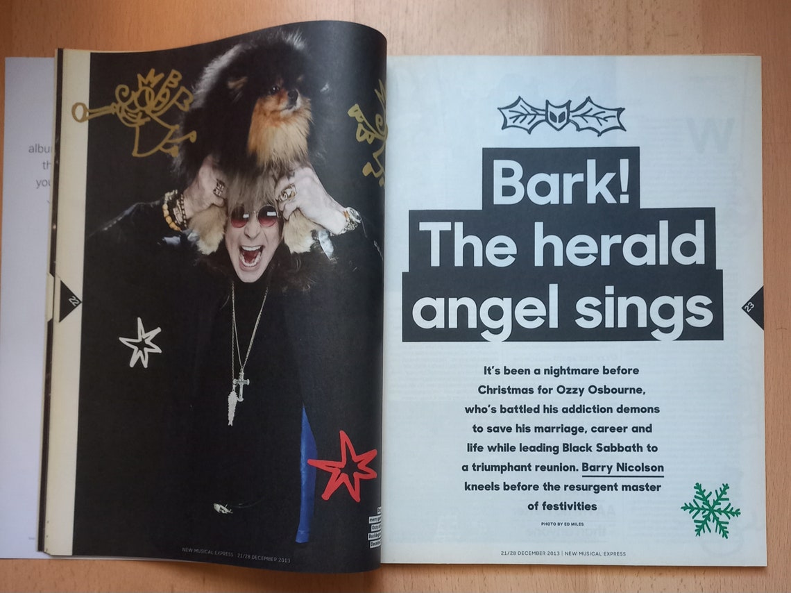 Ozzy Osbourne Christmas Double Issue NME Collectible Magazine - Etsy