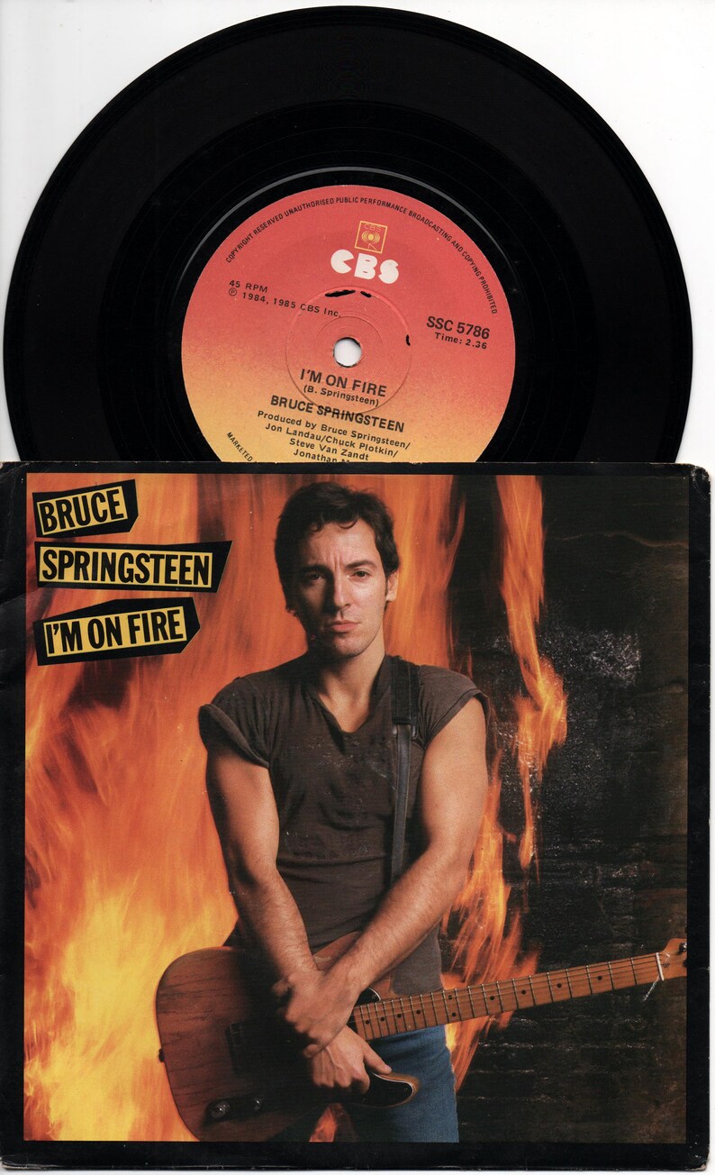BRUCE SPRINGSTEEN I'm On Fire 1985 South Africa Issue Very | Etsy