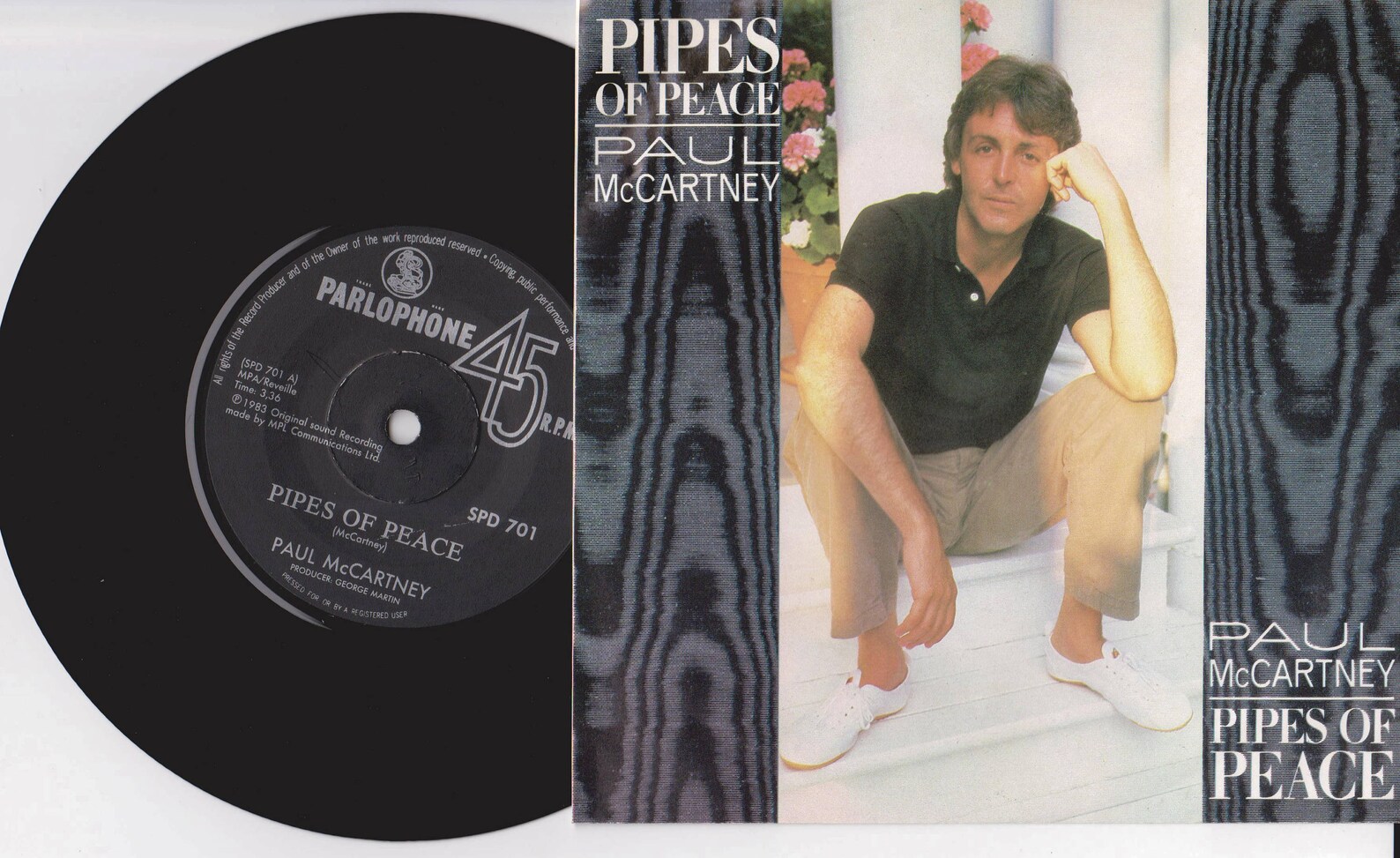 PAUL Mccartney Pipes of Peace 1983 South Africa Issue Rare Original 7 45 Vinyl Single Record ...