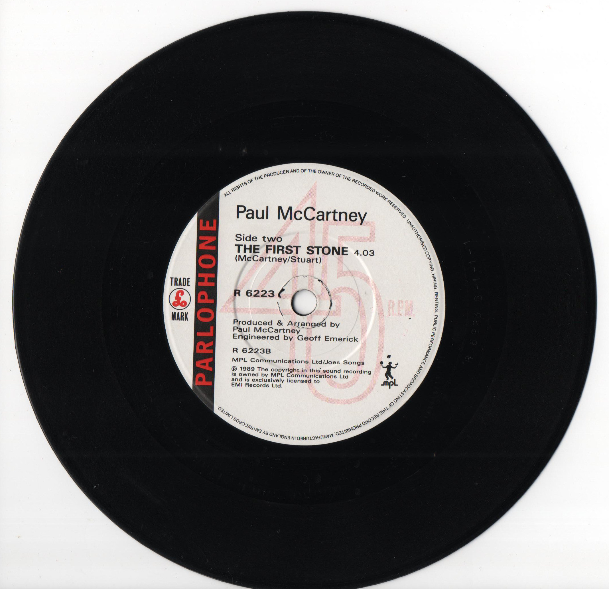 PAUL MCCARTNEY This One 1989 Uk Issue Original 7" 45 Rpm Vinyl Single ...