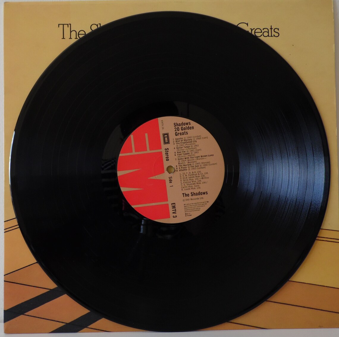 The SHADOWS 20 Golden Greats 1977 UK Issue Original Stereo Vinyl Lp ...