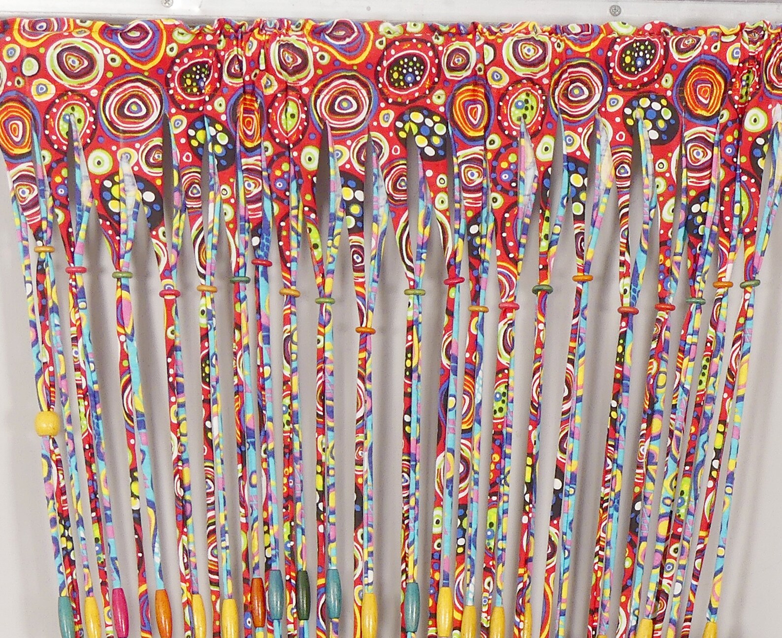 PEARL CURTAIN Wooden Bead Door Curtain Bohemian Curtain - Etsy