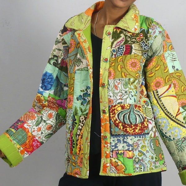 Patchwork Jacket Women - Etsy