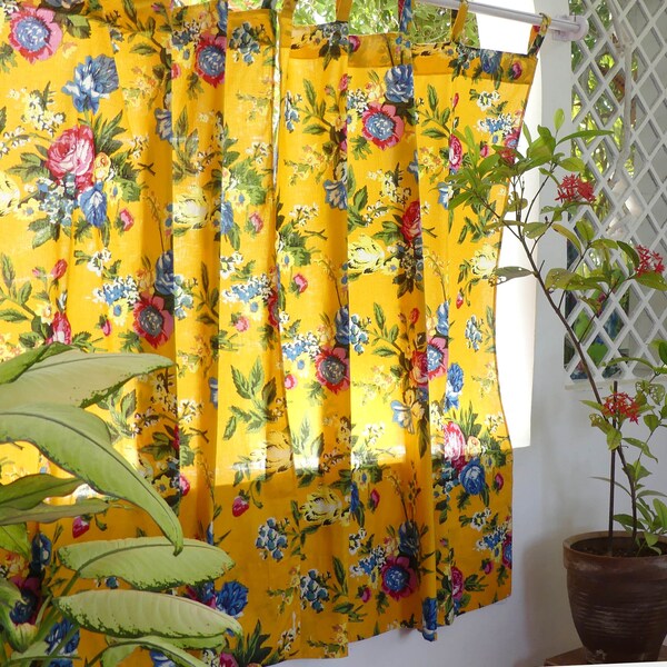 Yellow Curtains - Etsy