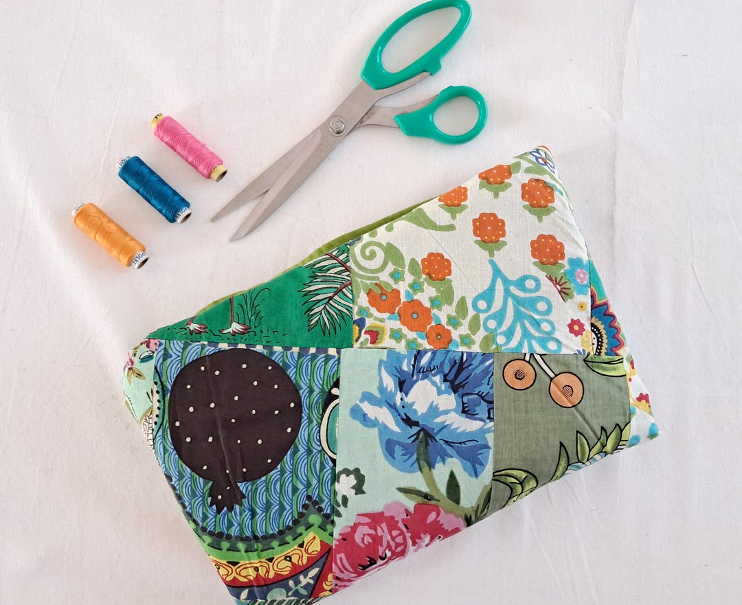 GREEN PATCHWORK Cotton Fabric and Handmade Sold by the Meter to Your ...