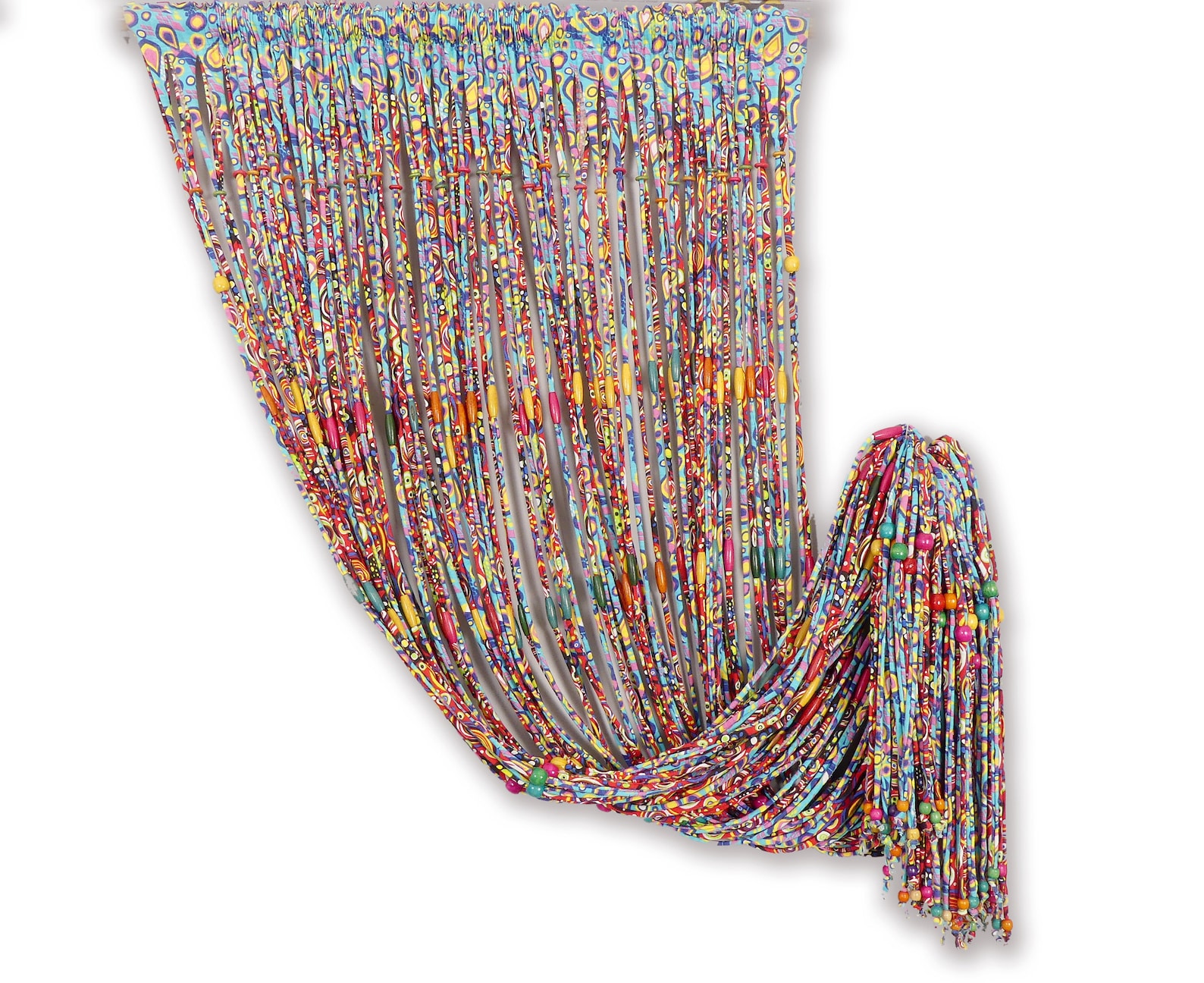 PEARL CURTAIN Wooden Bead Door Curtain Bohemian Curtain - Etsy