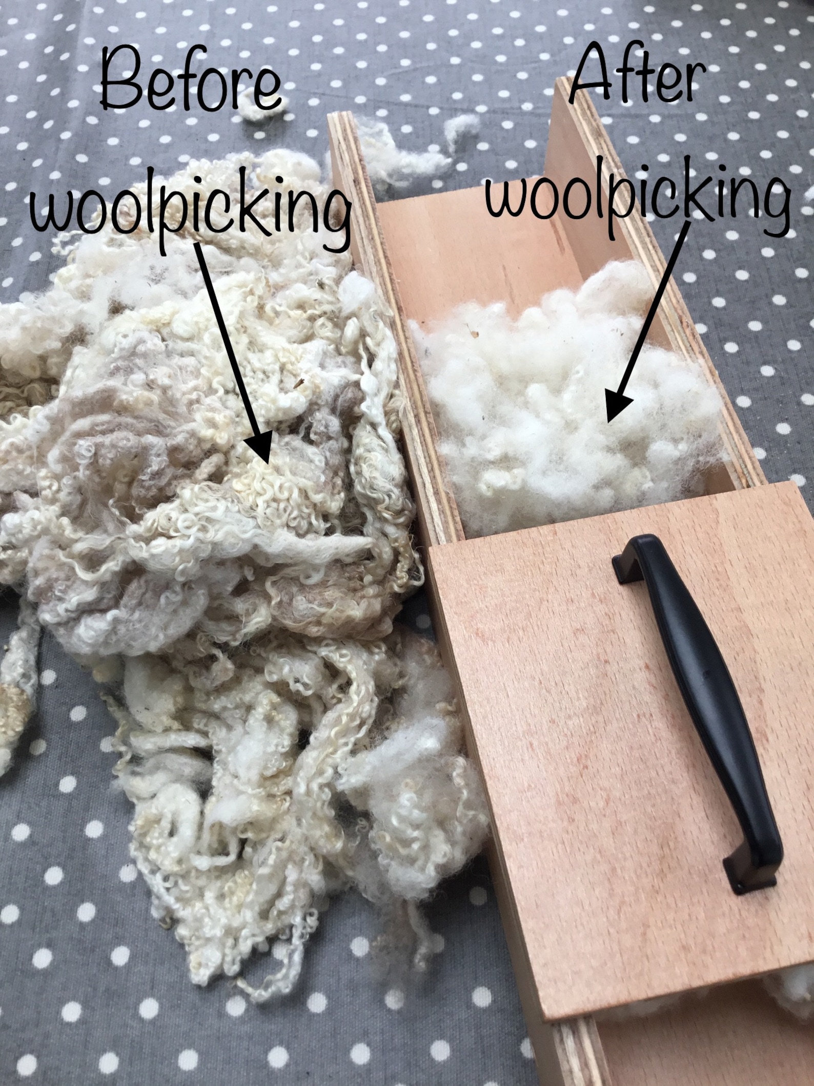 Wool Picker Small Woolpicker Perfect to Comb Washed Fleece Prior to ...